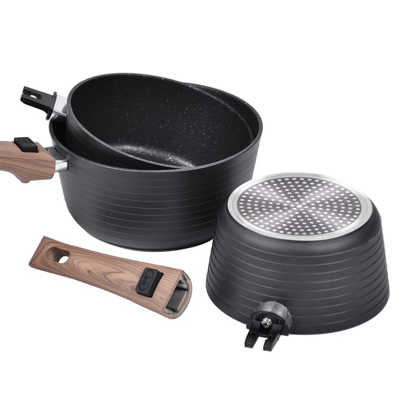 Casseroles Légende Antiadhésives 16, 18, 20 cm Compatibles tous feux ...