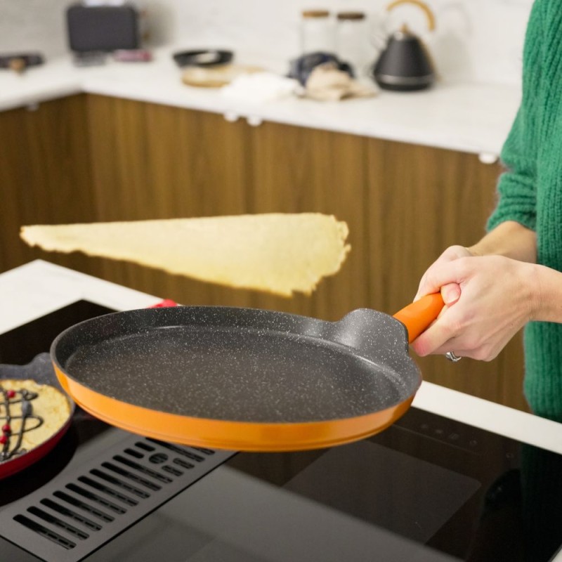 Poêle à crêpes - Crêpière 30 cm Antiadhésive en céramique - Durandal