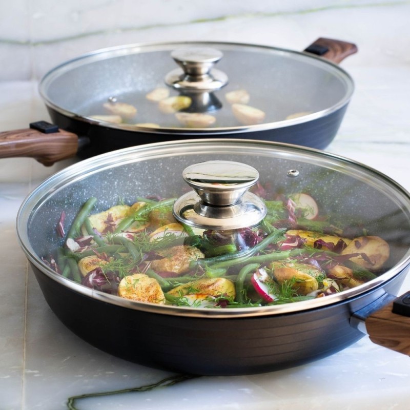 Couvercle plat pour Casserole & Poêle Légende - Verre cerclé inox ...